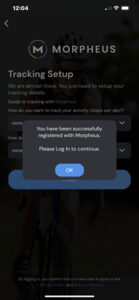 Morpheus app setup - Morpheus