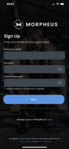 Morpheus app setup - Morpheus